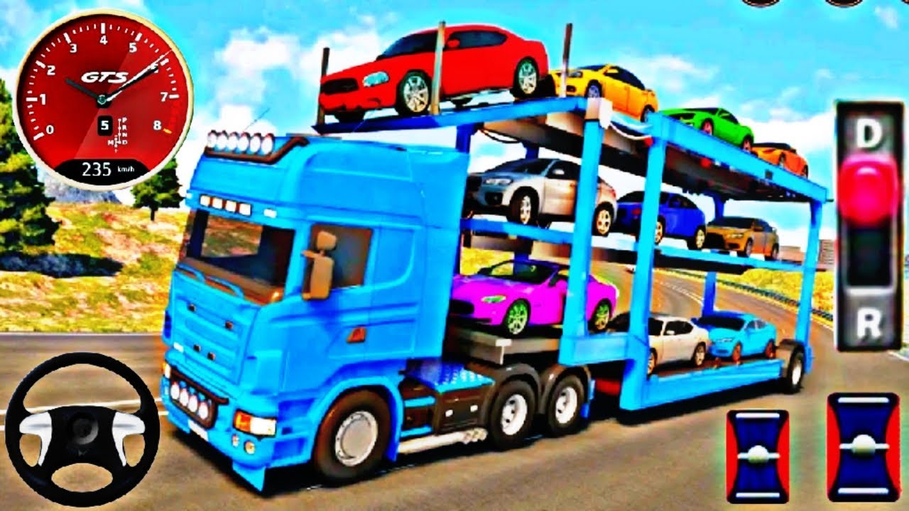 CARS TRANSPORT TRUCK GAMES 3D | LOAD LUXURY CARS | AWESOME VIEW ...