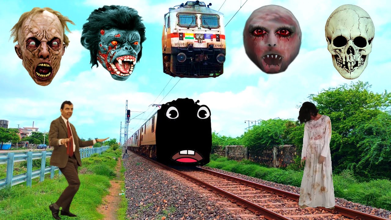 horror ghost train face super funny video | best horror train video ...