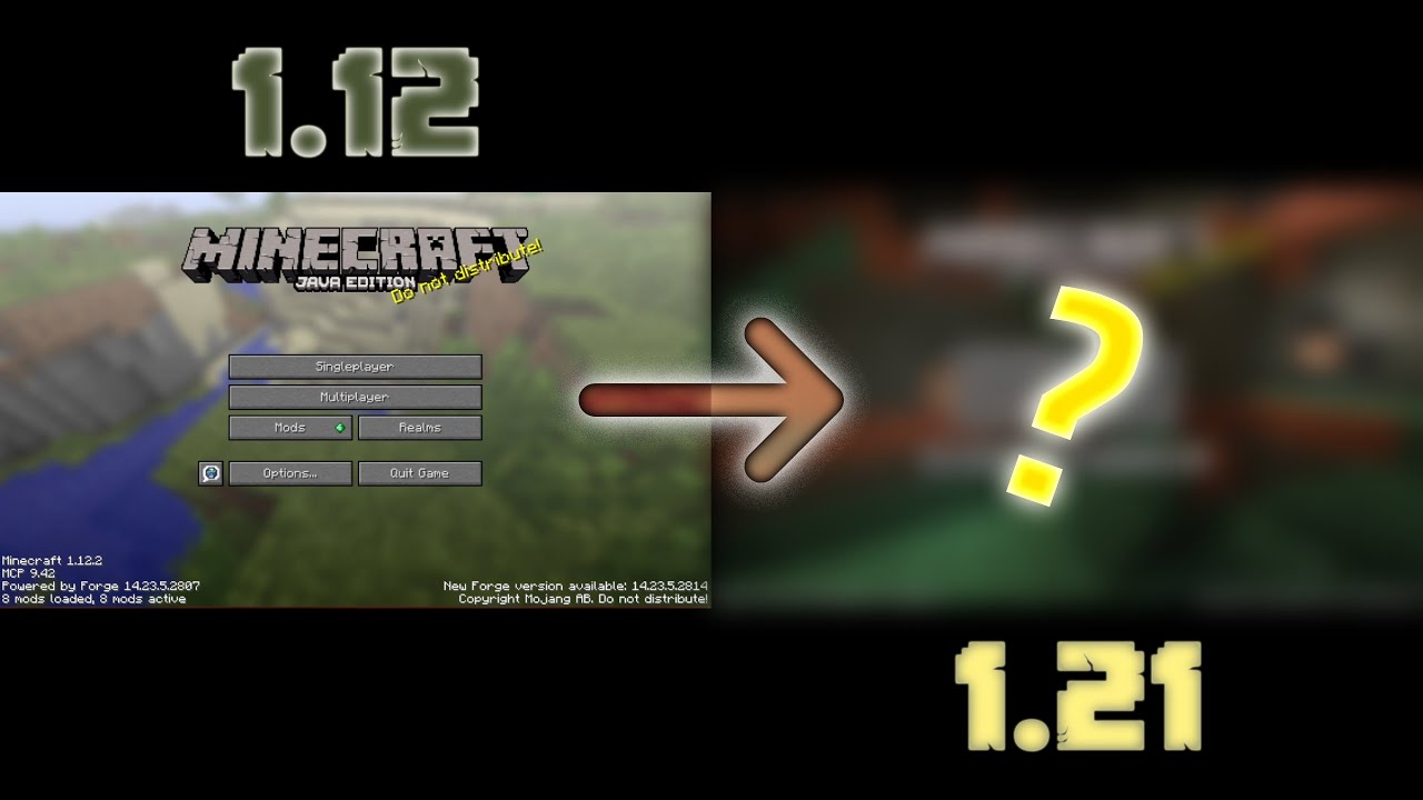 1.12 - 1.21 OFFICIAL Title Screens - Java Edition - YouTube