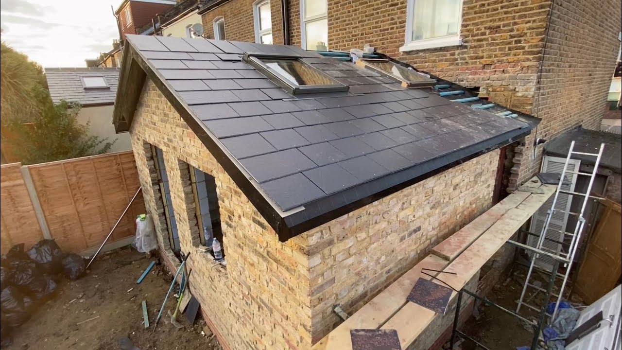 London Extension build - Ep 38 - Slating the roof - YouTube