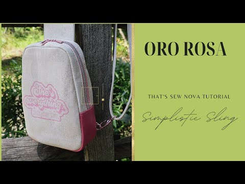 Oro Rosa Patterns Simplistic Sling - YouTube