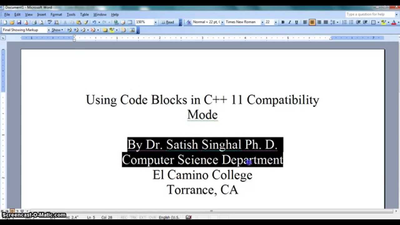Using Codeblocks In C11 Compatibility Mode Youtube 7409