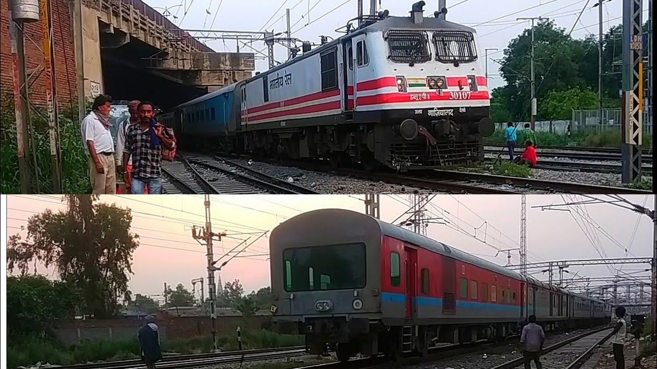 Shortest Train of Indian Railways with Track Recording Car. Arriving ...