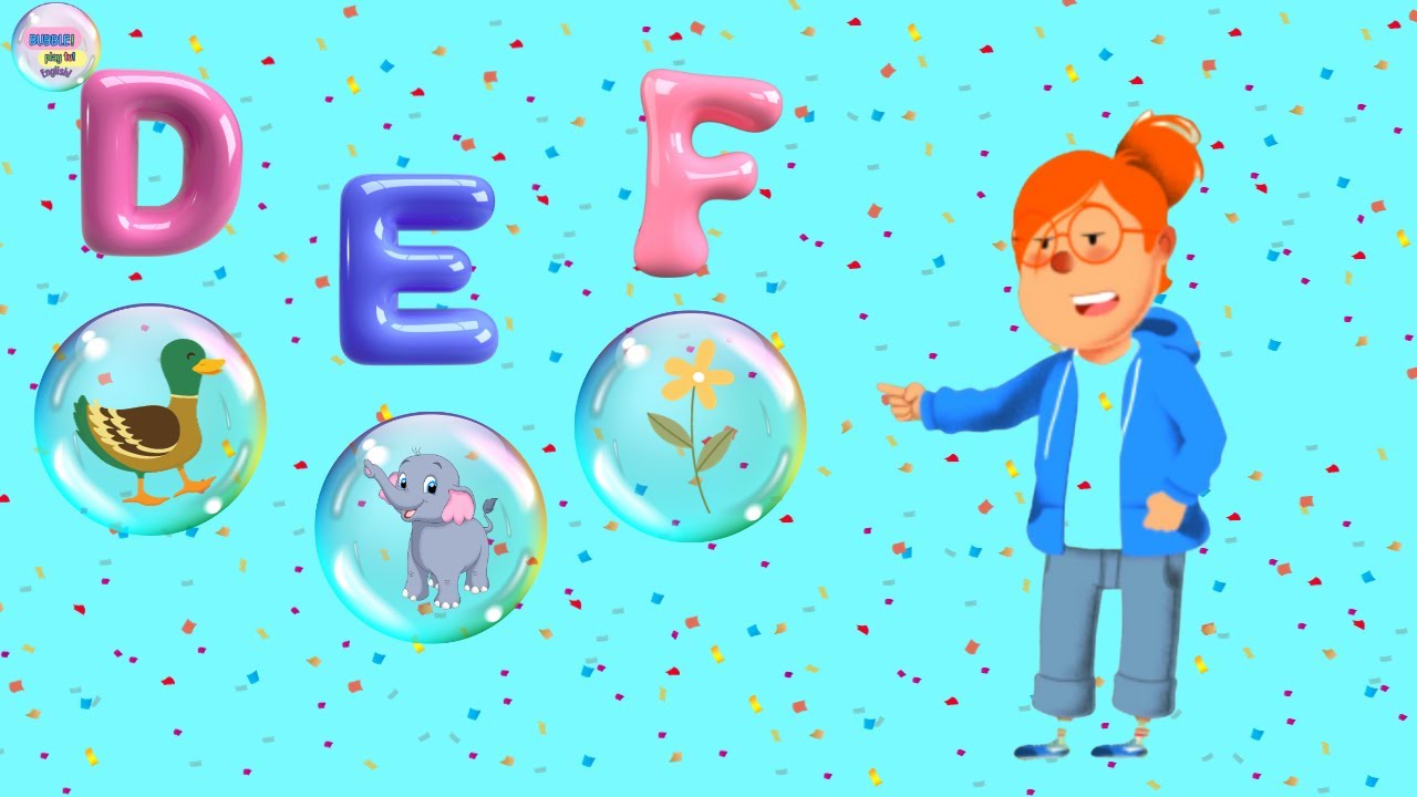 Letter Learning Fun| Letters D, E, F and Words Adventure for Kids| ABC ...