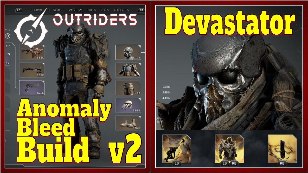 Outriders - Devastator CT15 Anomaly Bleed Build (v2) 800K-1.2M AoE DMG ...