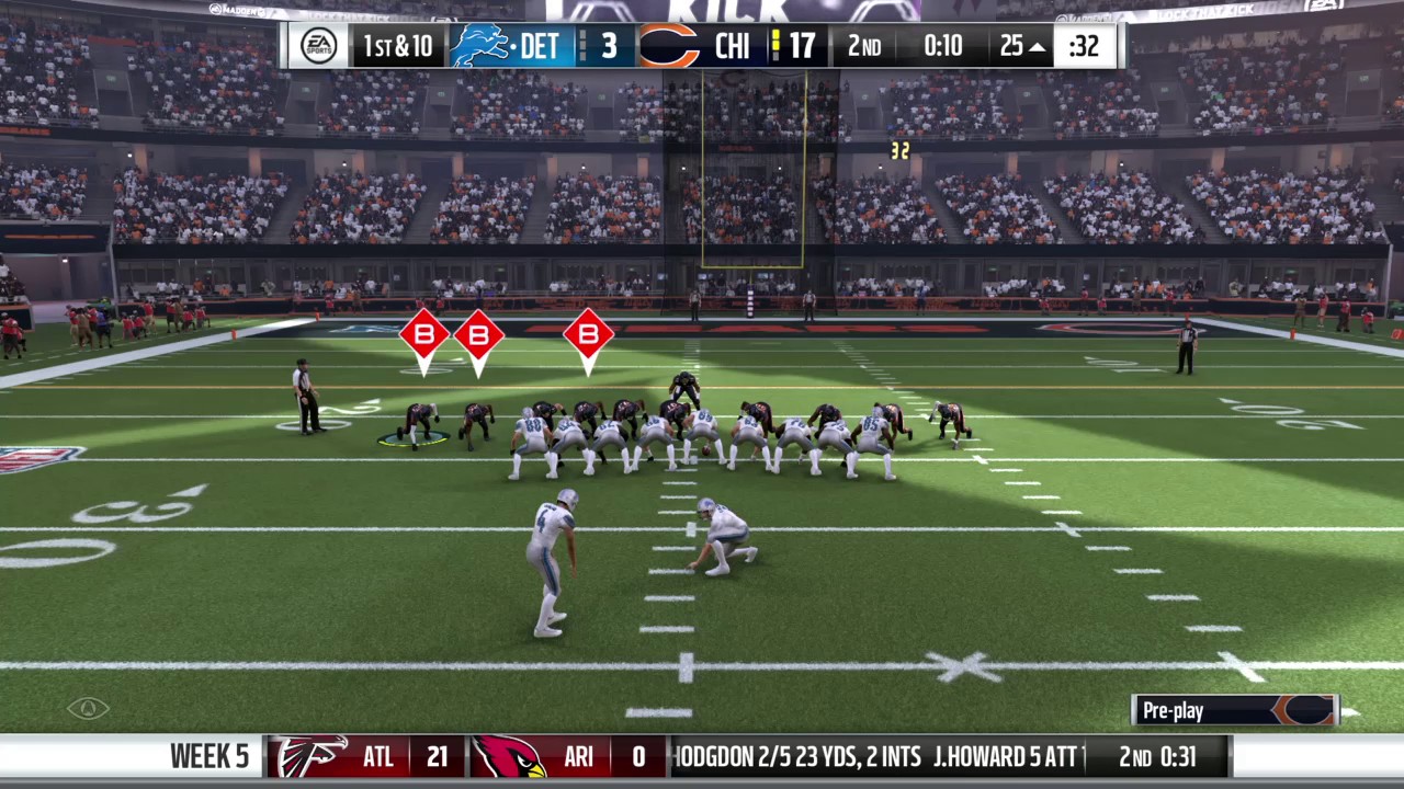 Madden 17 blocking field goals pt 4 - YouTube