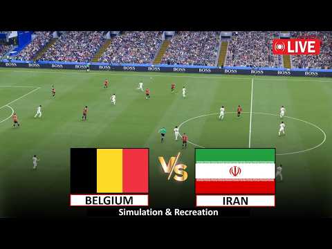 🔴Live : Belgium vs Iran I Video Game Simulation I Full Match Live Stream I 22 June, 2026