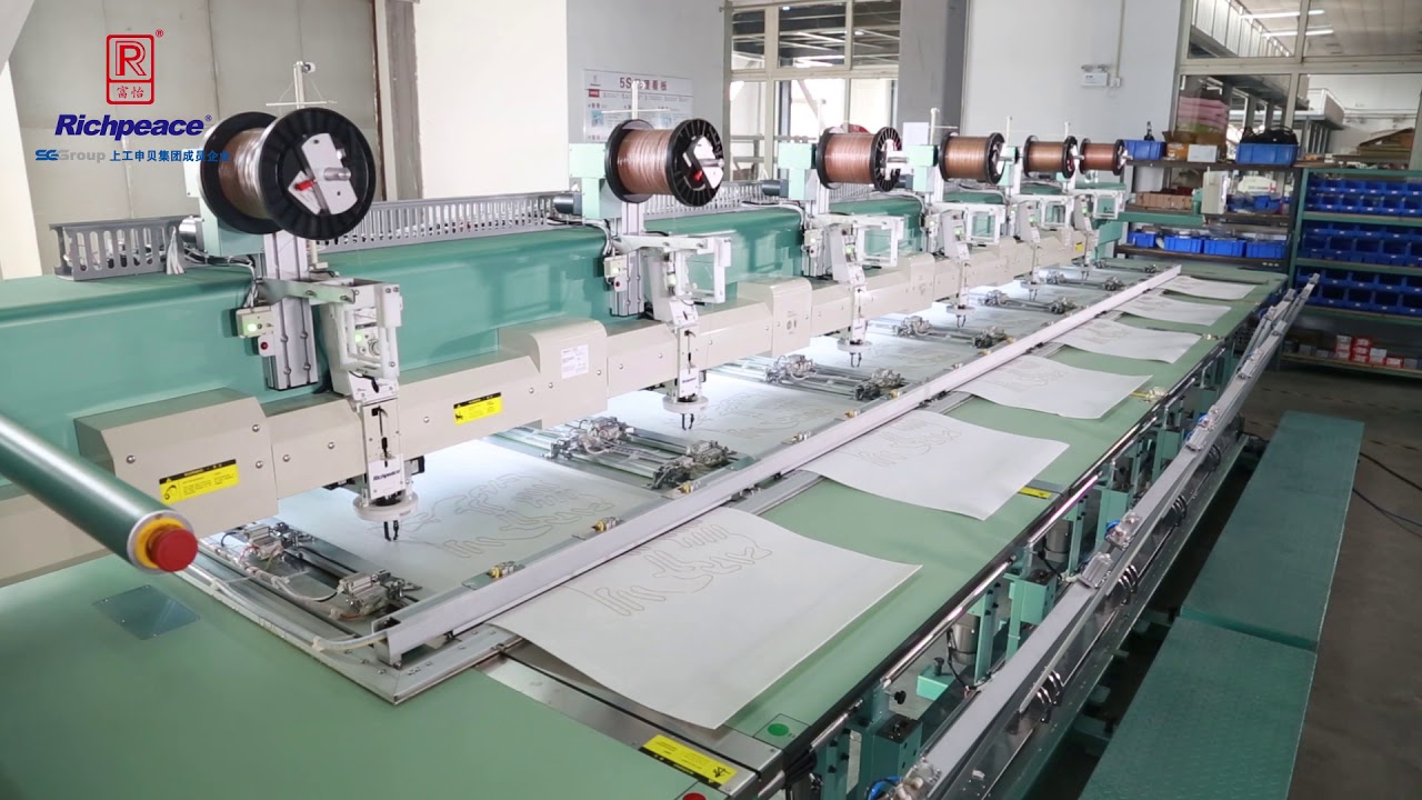 RIchpeace wiring sewing machine for heated car seat 4 汽车专用布线机 自动换旋梭 ...