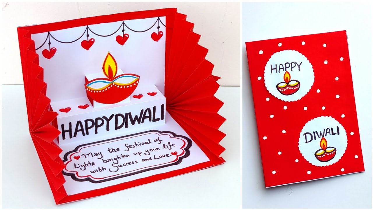 DIY Diwali pop up card 2025 / Diwali greeting card making / Happy ...
