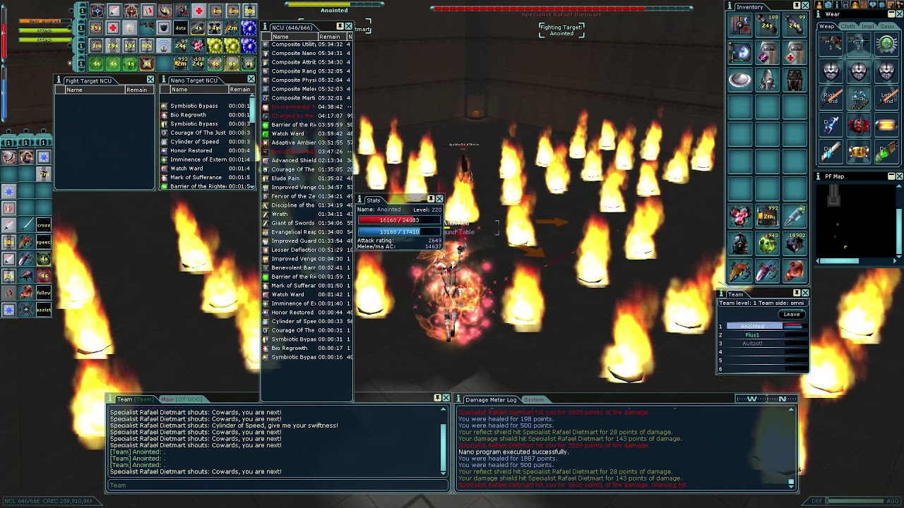 Anarchy Online - DB3 Fire Floor - Keeper Solo - YouTube