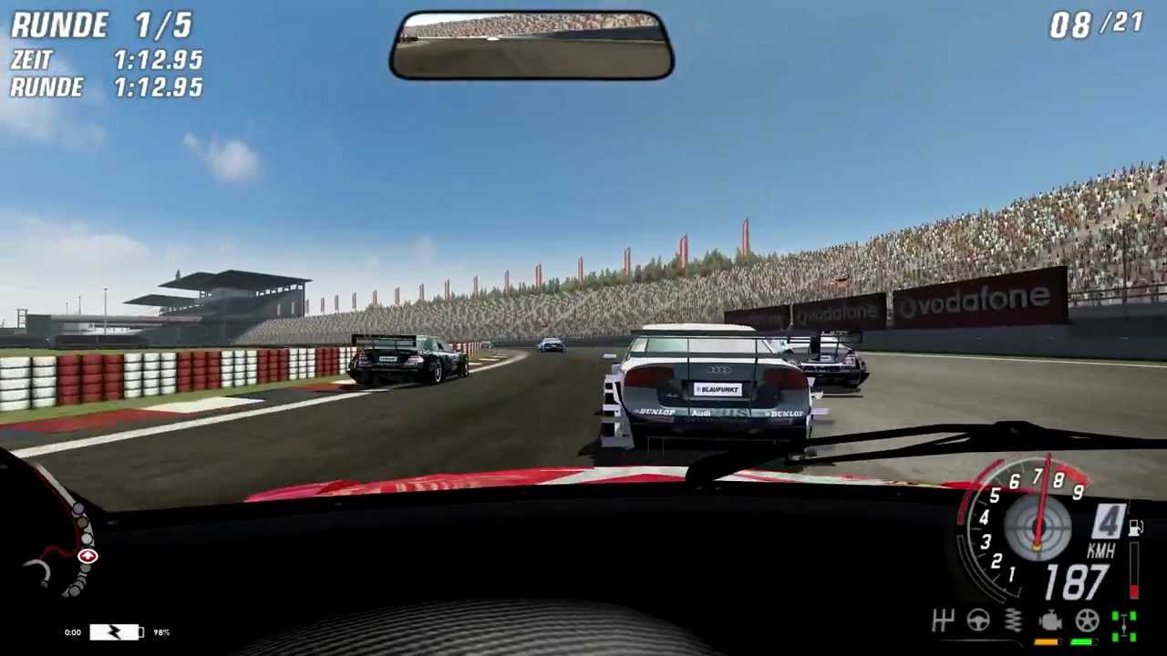 DTM Race Driver 3 [HD] Eurospeedway Lausitz Opel Vectra GTS V8 onboard ...