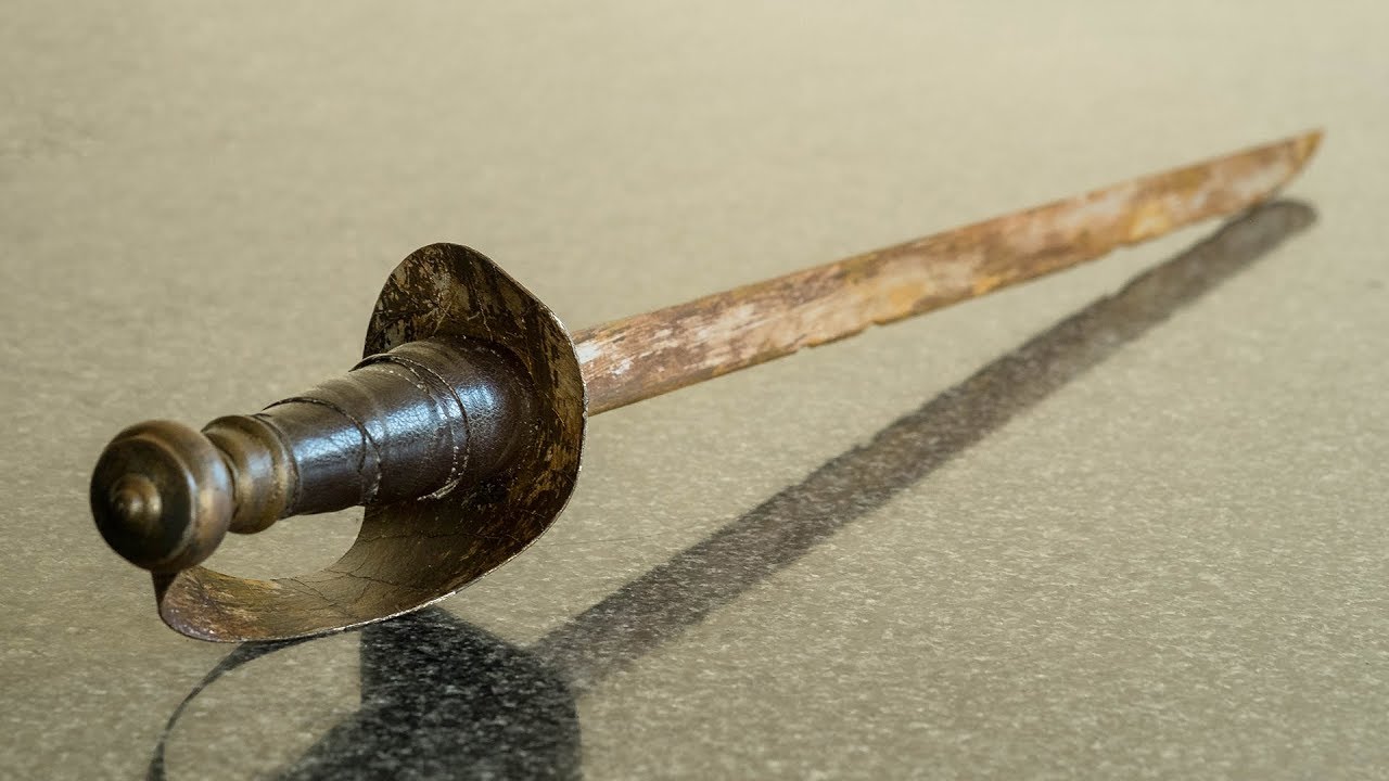 DIY Rusty Pirate Sword Prop - YouTube