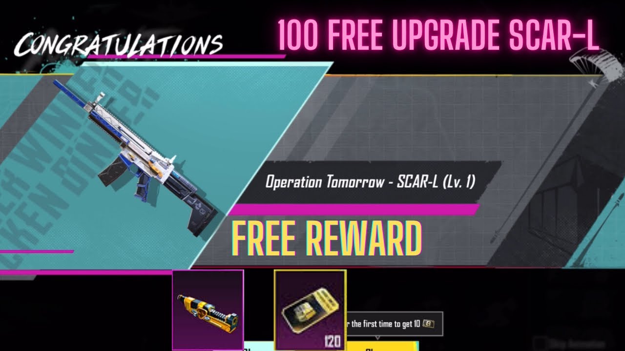 😱 Best Premium Crate 100 Free Upgraded Scar-L | Guaranteed Upgraded 120 ...