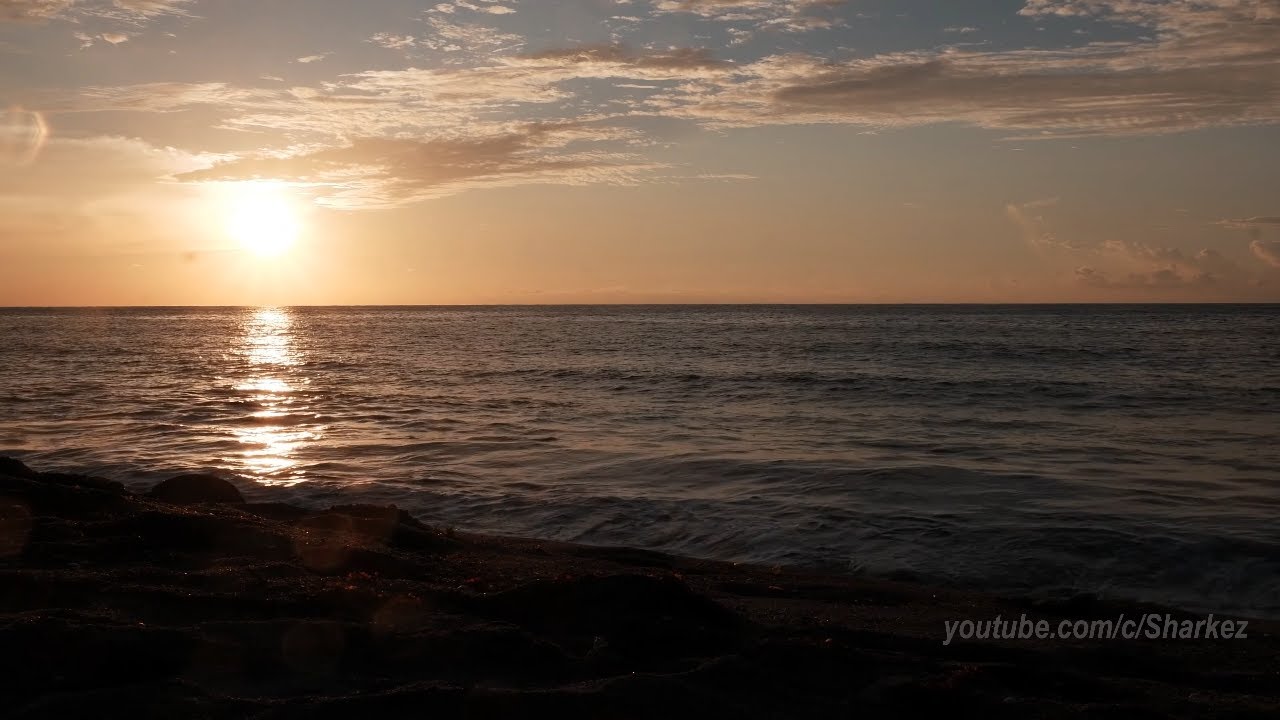 Sunset Beach ASMR (Chill sound while you work) - YouTube