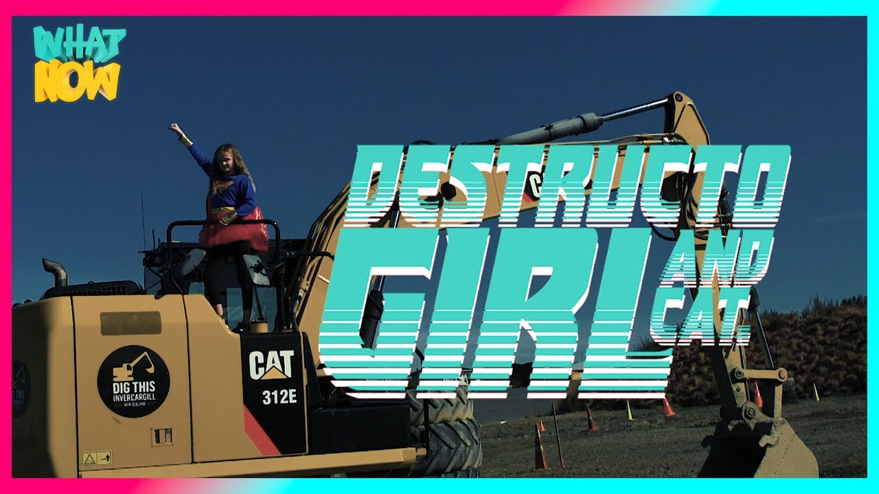 Distructo Girl and Cat Destroy an Evil Microwave | Dig This! - YouTube