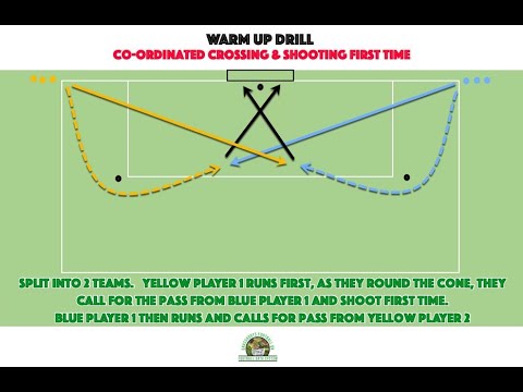 Crossing & Shooting - Warm Up Drill - YouTube