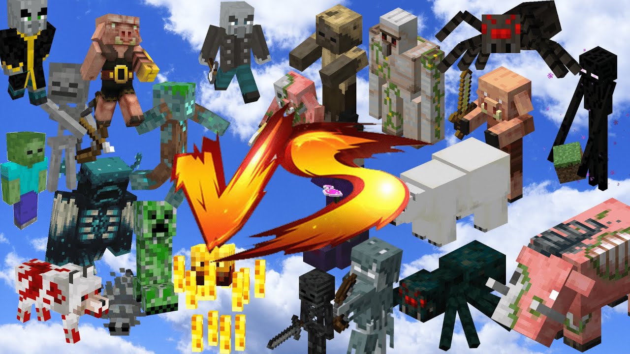 Minecraft Mobs TOURNAMENT with Every mobs | Minecraft mobs battle - YouTube