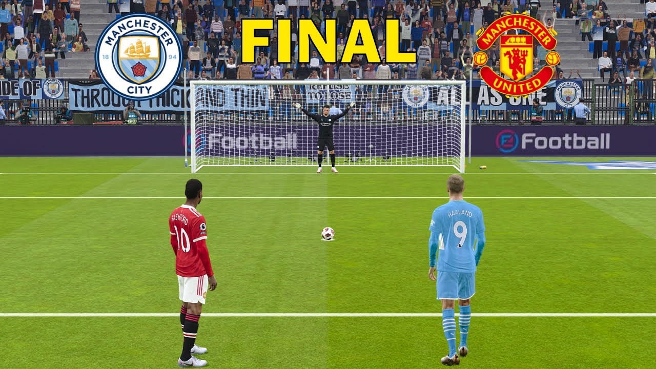 Manchester City vs Manchester United - Penalty Shootout | Final ...
