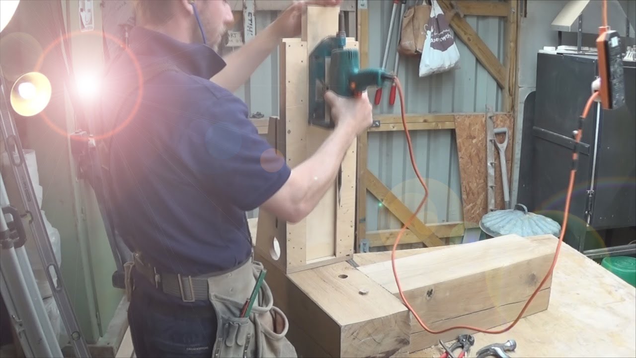 Timber Framing Mortise & Tenon Drawbore Break Down - YouTube