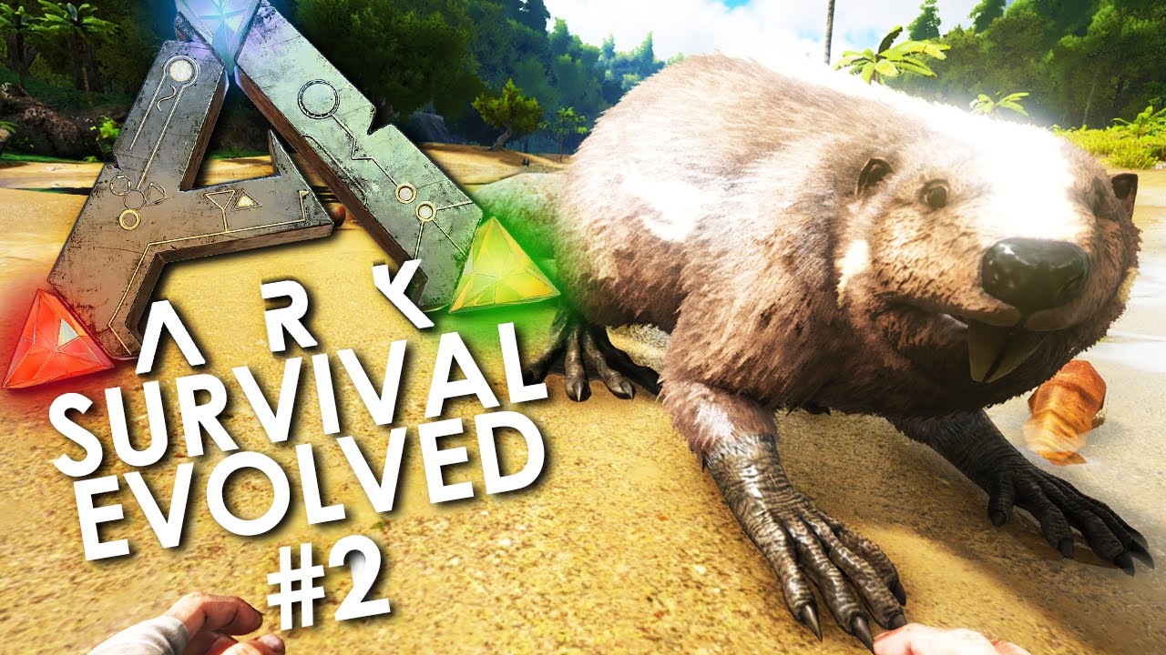 ARK: Survival Evolved - Episode 2 | BUCKTOOF the BEAVER (Taming A ...