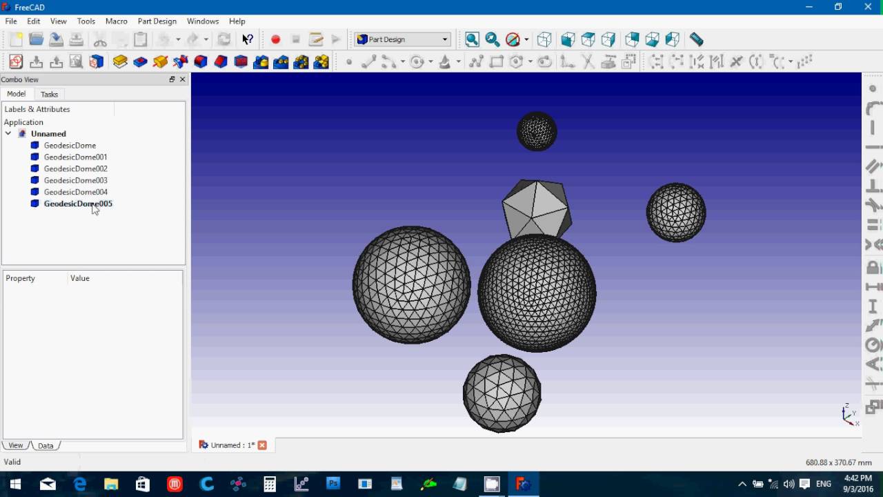 FreeCAD Geodesic Dome Macro Tutorial - YouTube