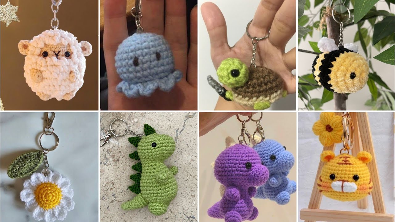 Diseño de llavero de crochet: un viaje de creatividad - YouTube
