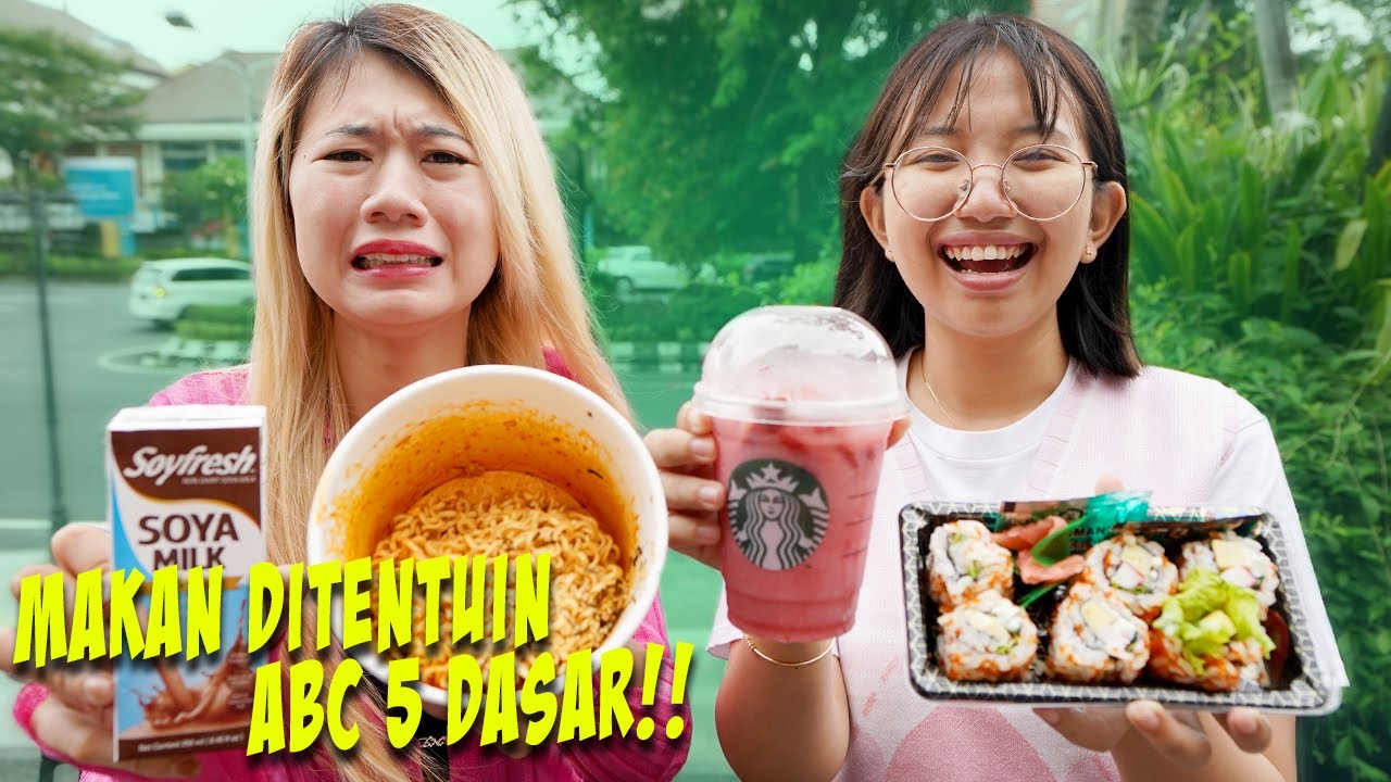 24 JAM MAKAN DITENTUIN ABC 5 DASAR!! KOK DAPATNYA GINI!! - YouTube