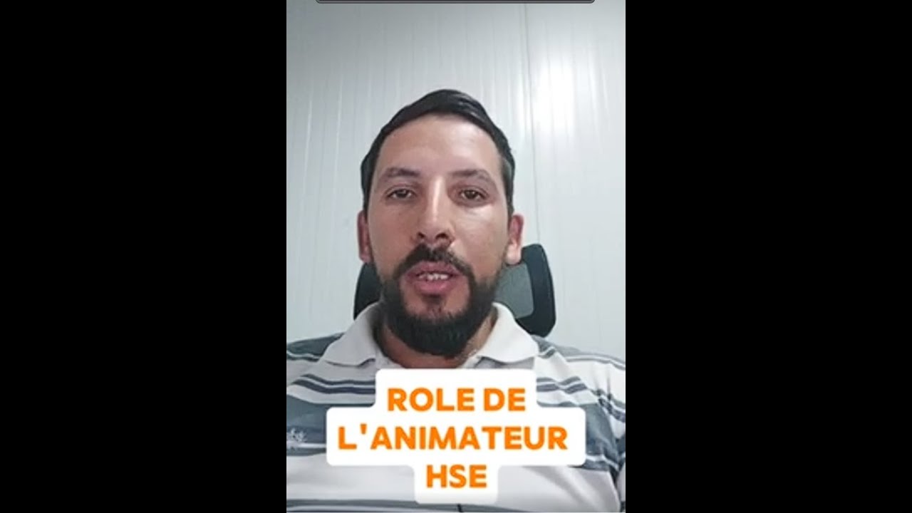 Rôle de l'animateur HSE - YouTube