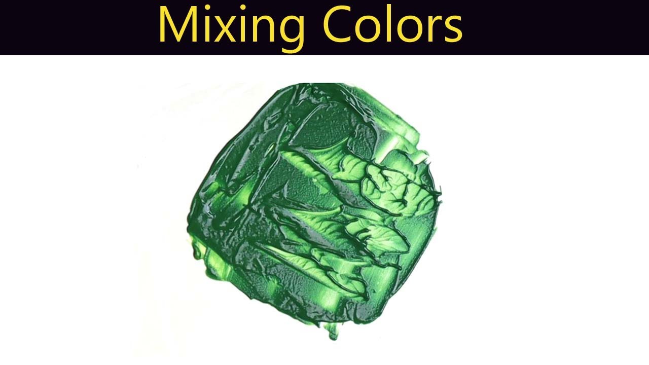 How To Make Hunter Green Color Paint - Mixing Colors - YouTube