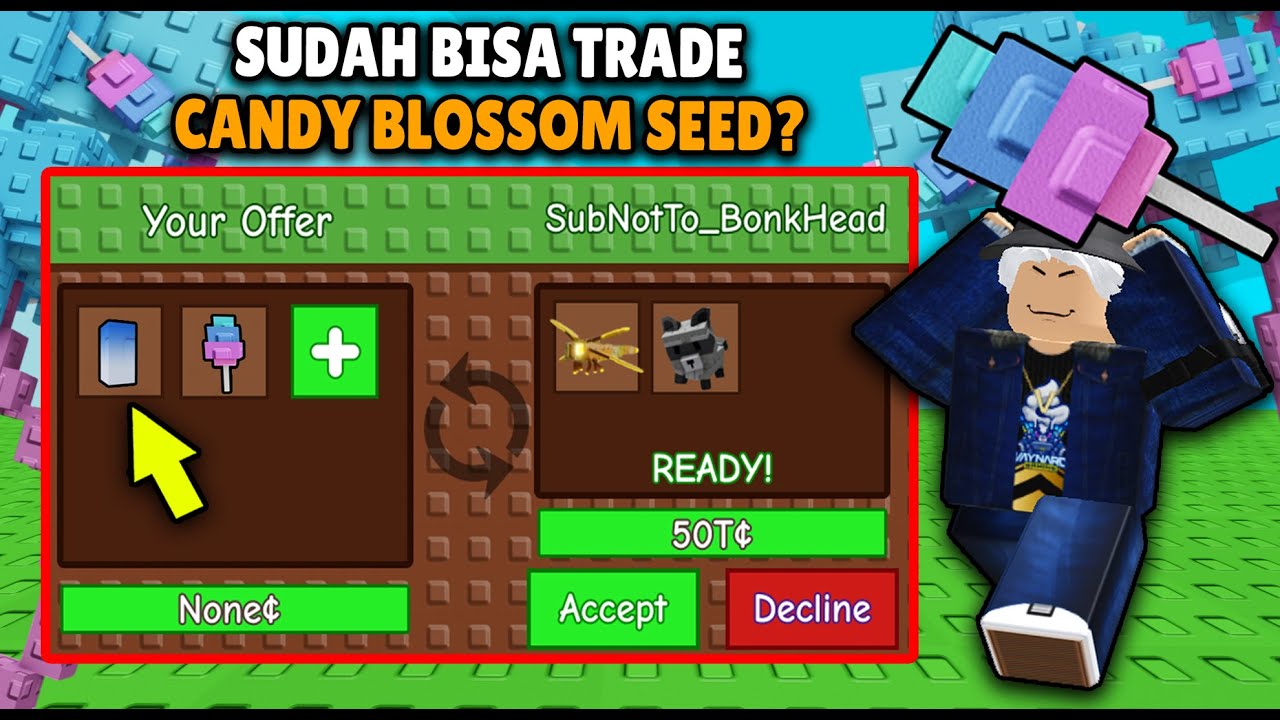 AKHIRNYA BISA TRADE SEED CANDY BLOSSOM DI NEXT UPDATE GROW A GARDEN ...