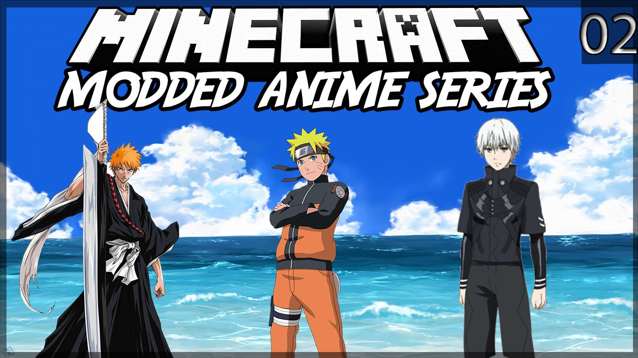 Minecraft Anime Modded Series Episode 2 "Walking on Water" - YouTube