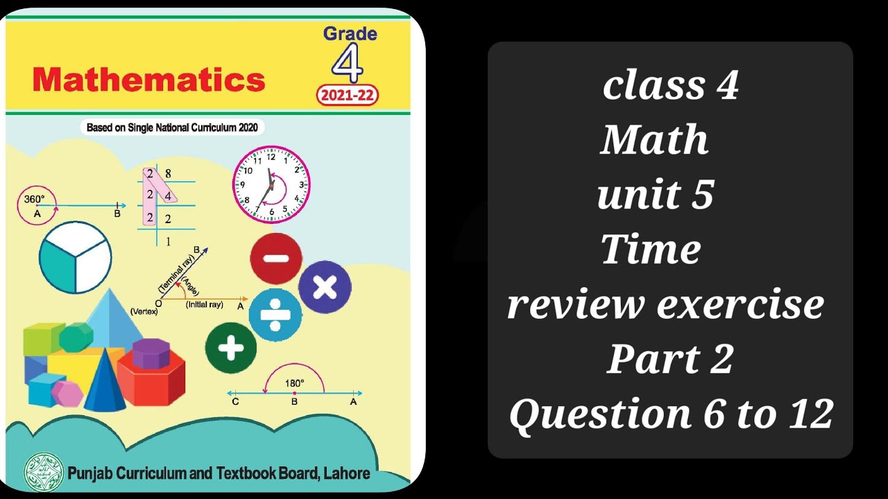 class 4 math unit 5 review exercise pg 129 part 2/grade 4 math chapter ...