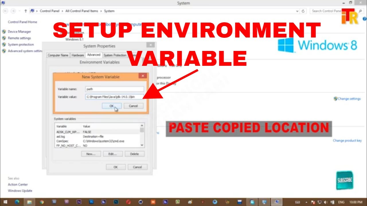 How to set Java environment Variables on Windows - YouTube