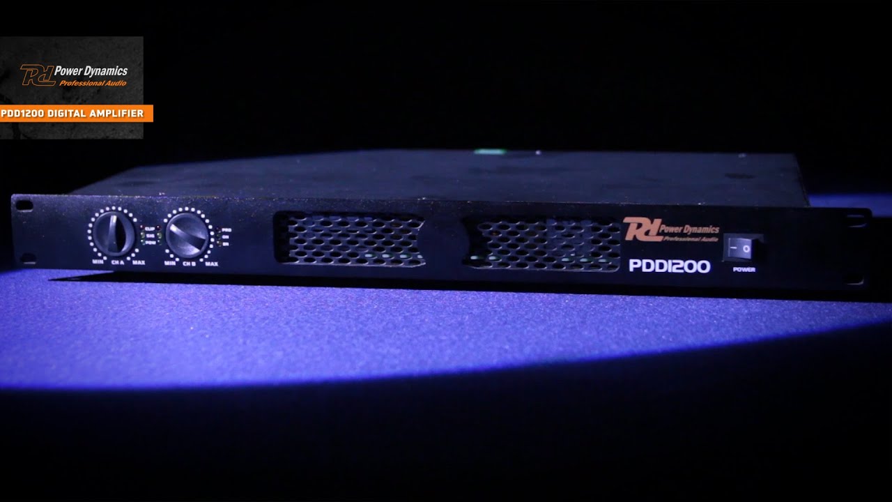 POWER DYNAMICS PDD1200 Digital Amplifier 2x600W art. nr: 171.246 - YouTube