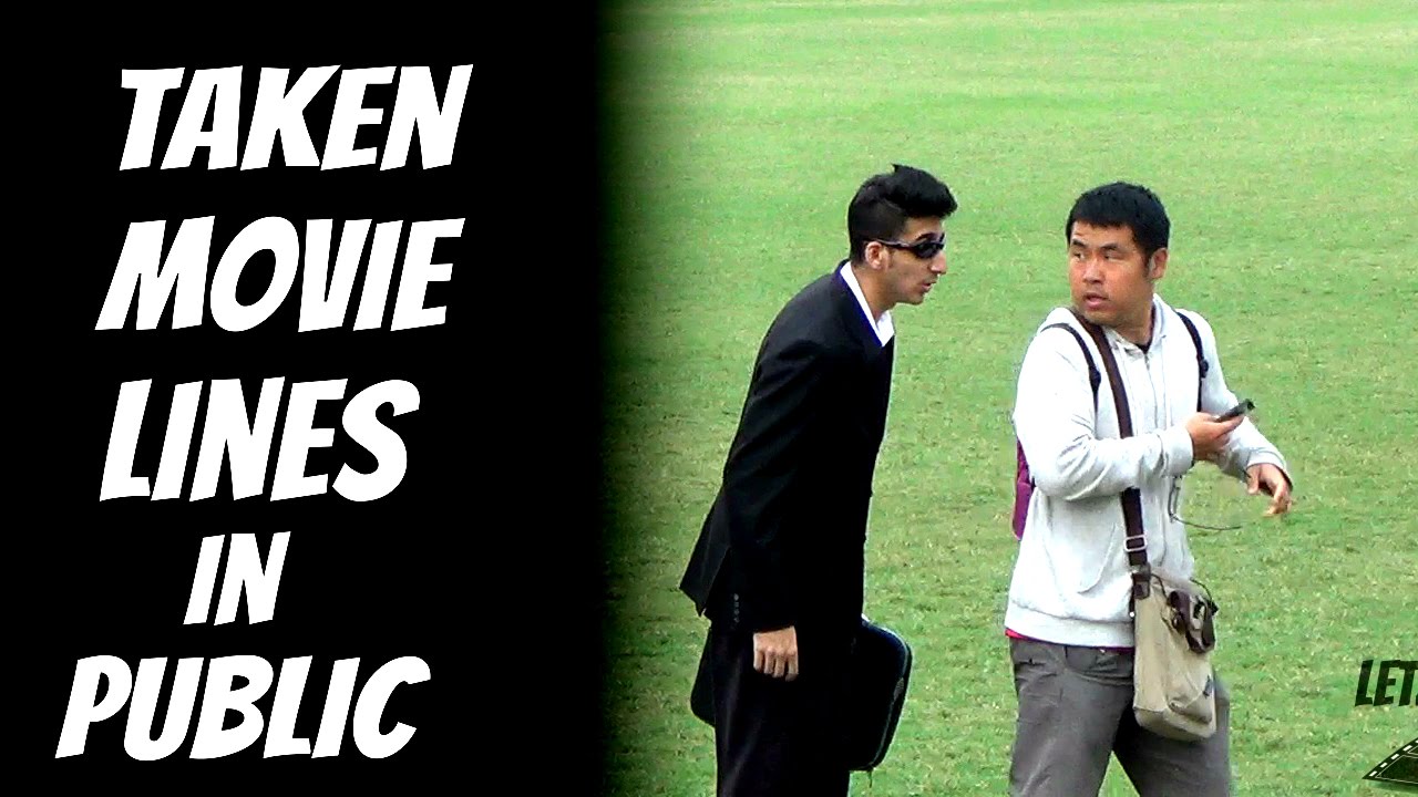 Taken movie prank - Liam Neeson dialogues - YouTube