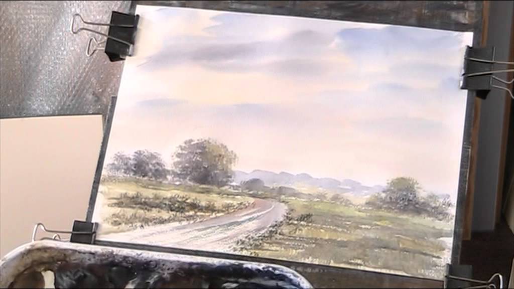 Using stipple in a simple landscape - YouTube