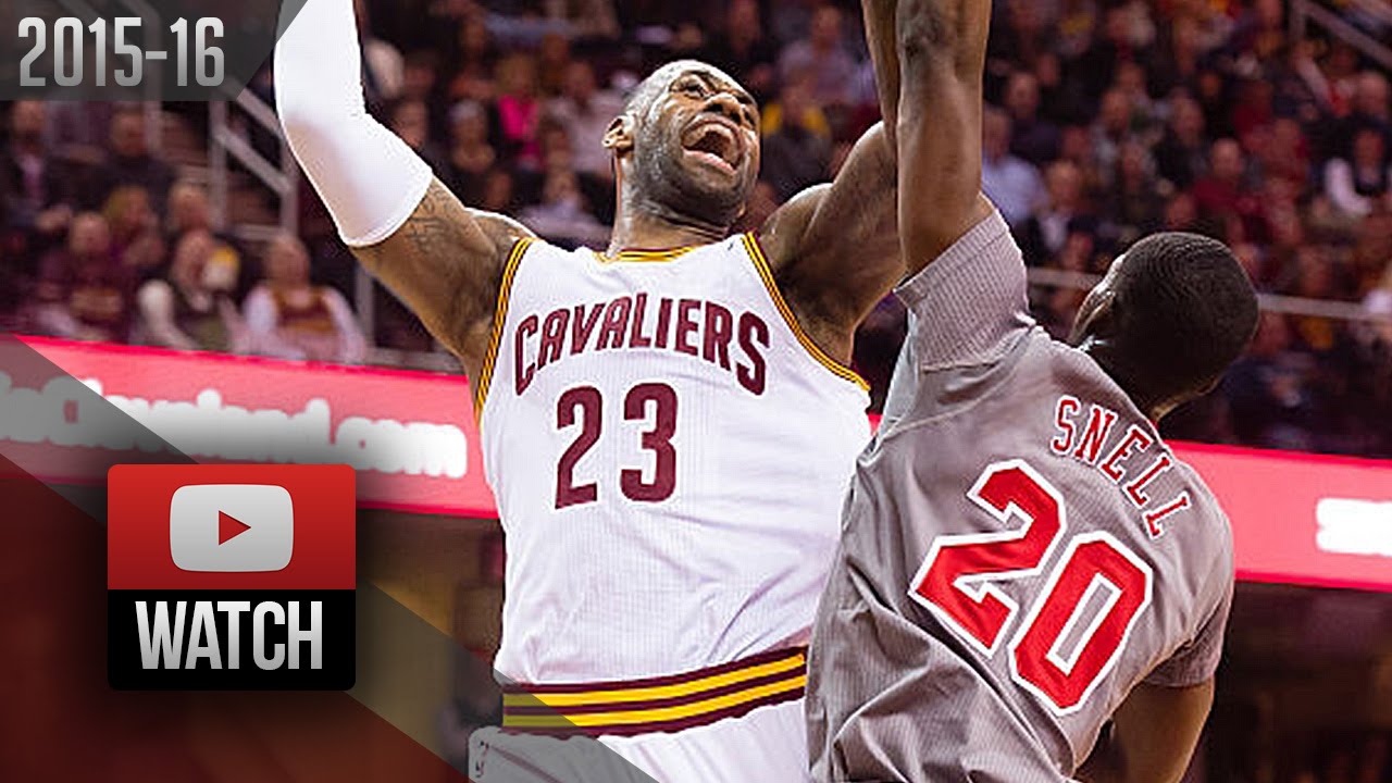 LeBron James Full Highlights vs Bulls (2016.01.23) - 26 Pts, 13 Reb, 9 ...