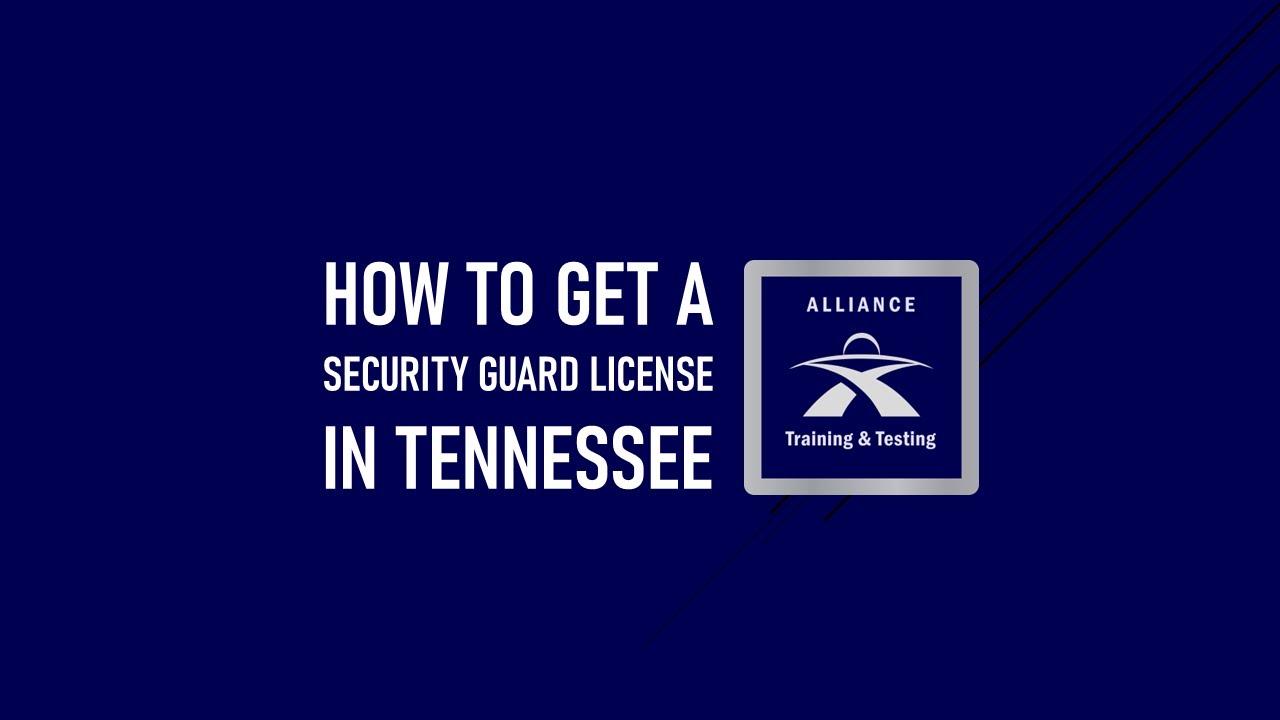 How to Become a Security Guard in Tennessee @guardtrainingtn - YouTube