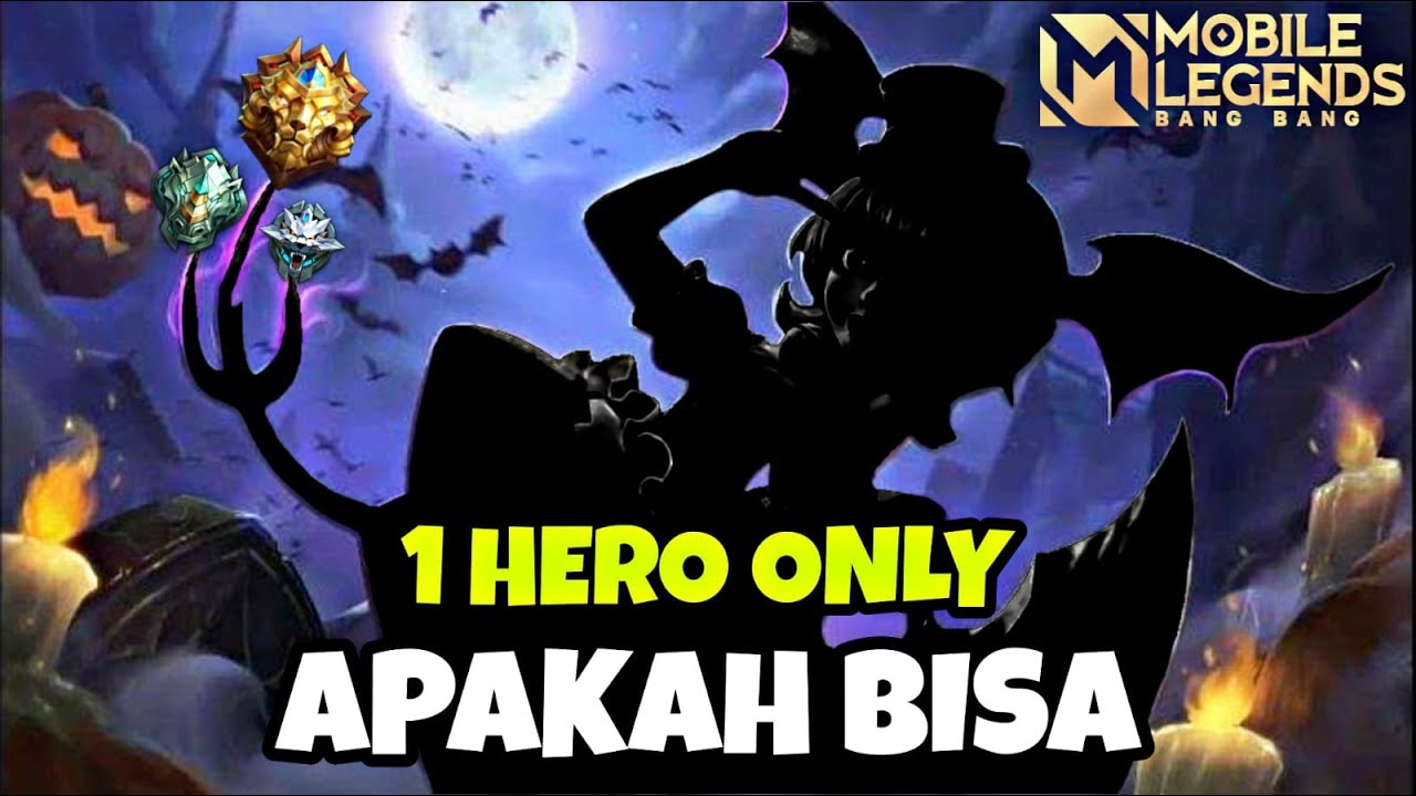 NAMATIN MOBILE LEGENDS SAMPAI TOP GLOBAL 1 HERO ONLY 😎 - YouTube