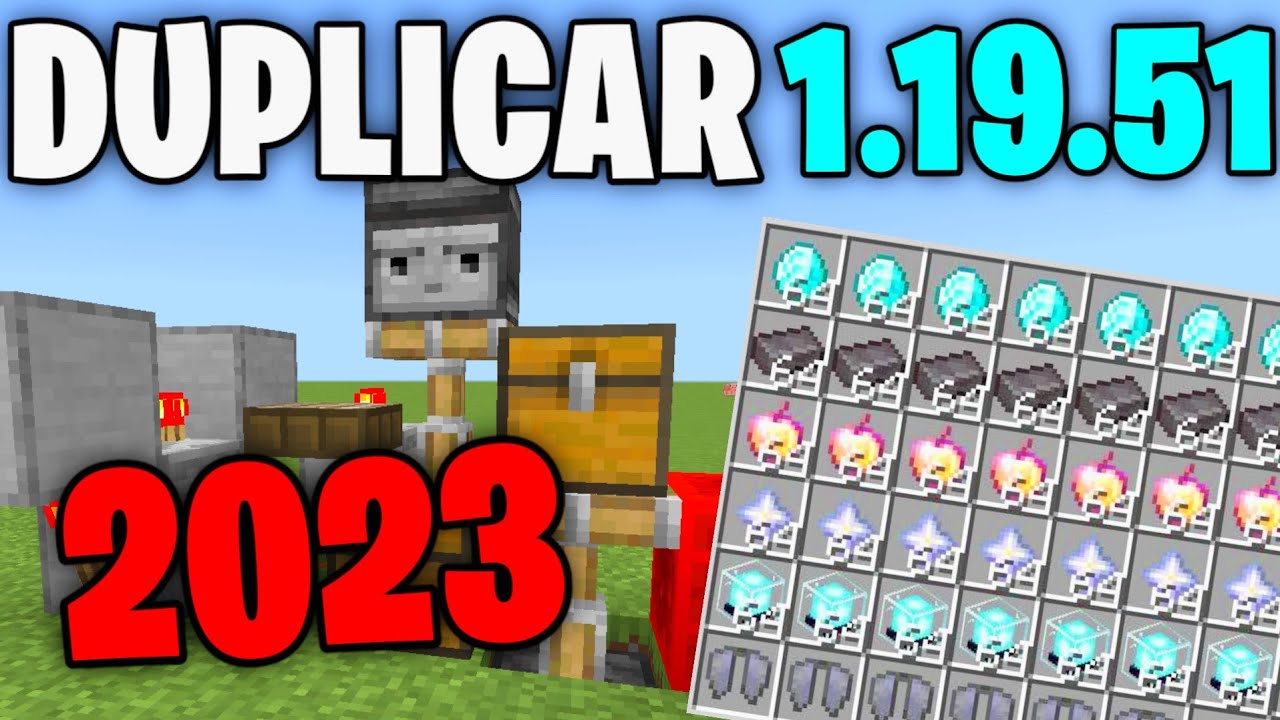 🚀 COMO DUPLIC4R en MINECRAFT 2023 💥 (1 MINUTO o MENOS) Minecraft BEDROCK 1.19.51+ - YouTube