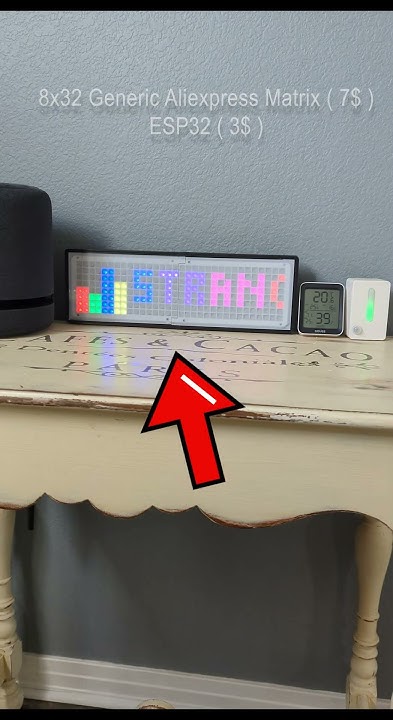 Home Assistant Notification DIY LED Matrix with Awtrix Light - YouTube