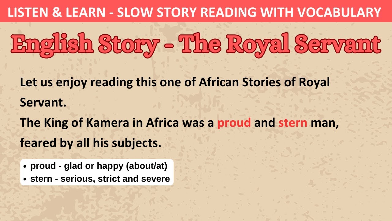 Learn English Through Story 💥| The Royal Servant - English Story with ...