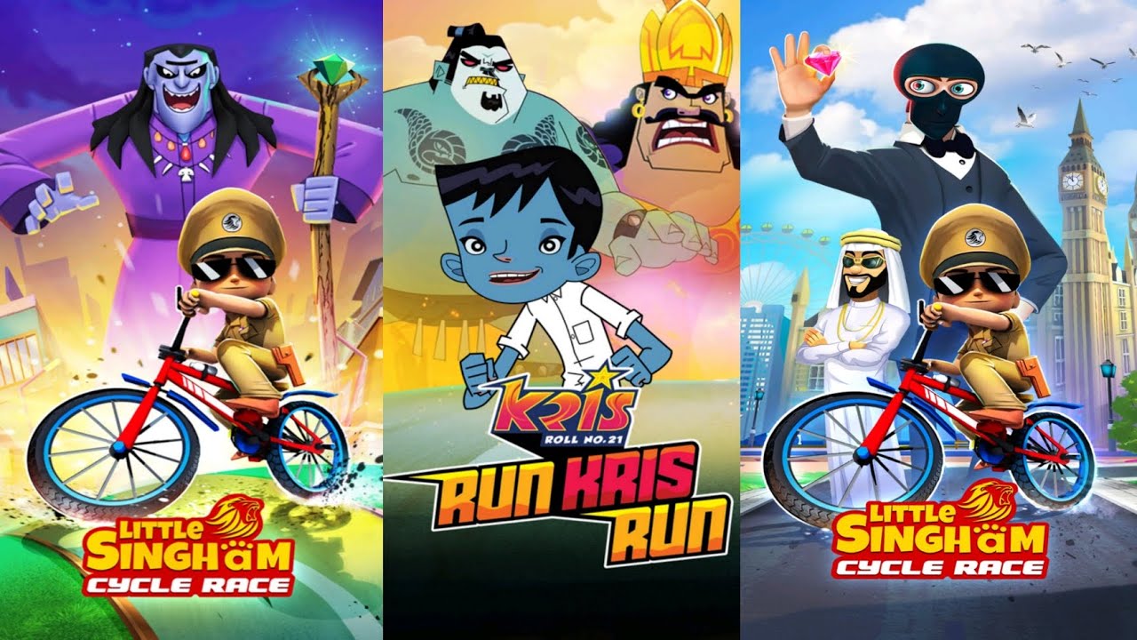 little singham vs Kris run kris run vs little singham gameplay like ...