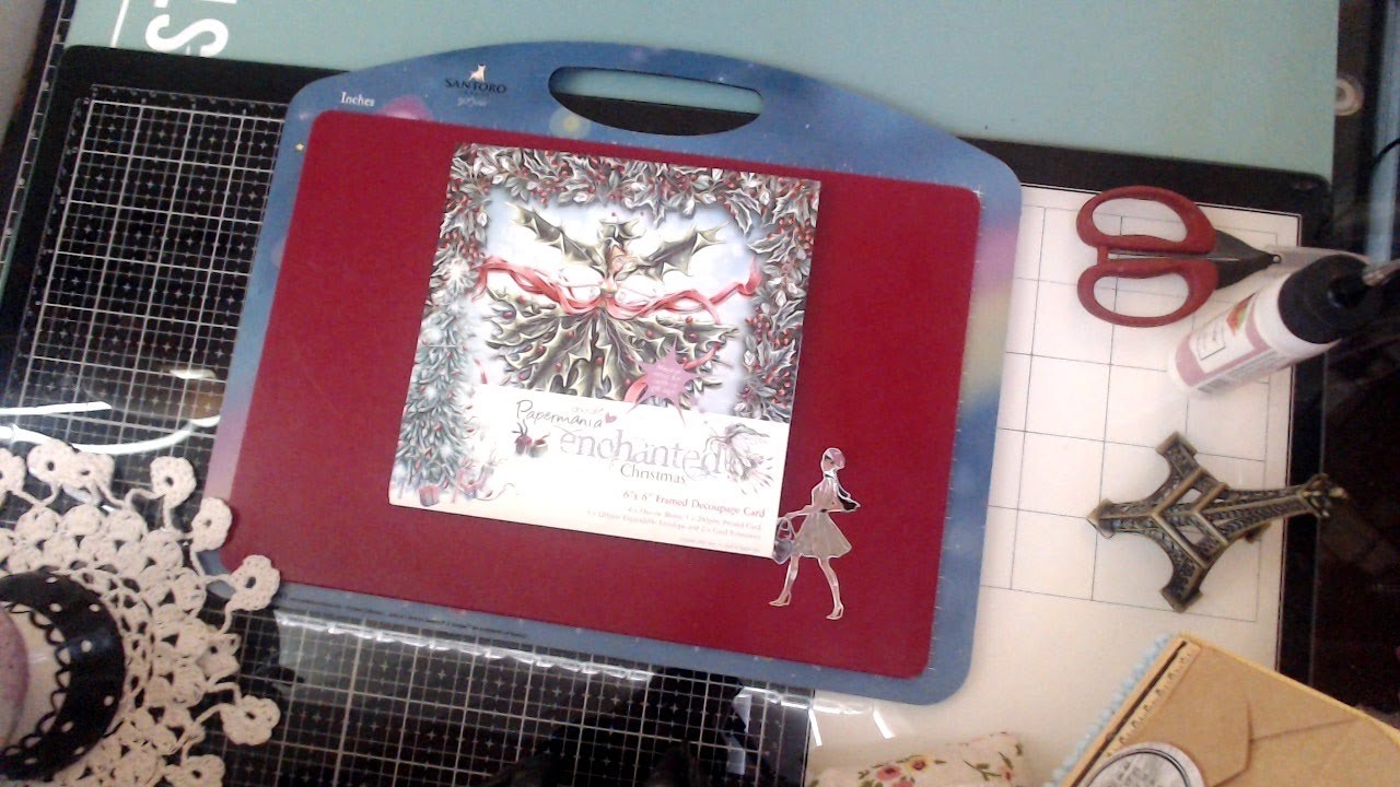 MY TUTORIAL OF USING HUNKYDORY CHRISTMAS CARD - YouTube