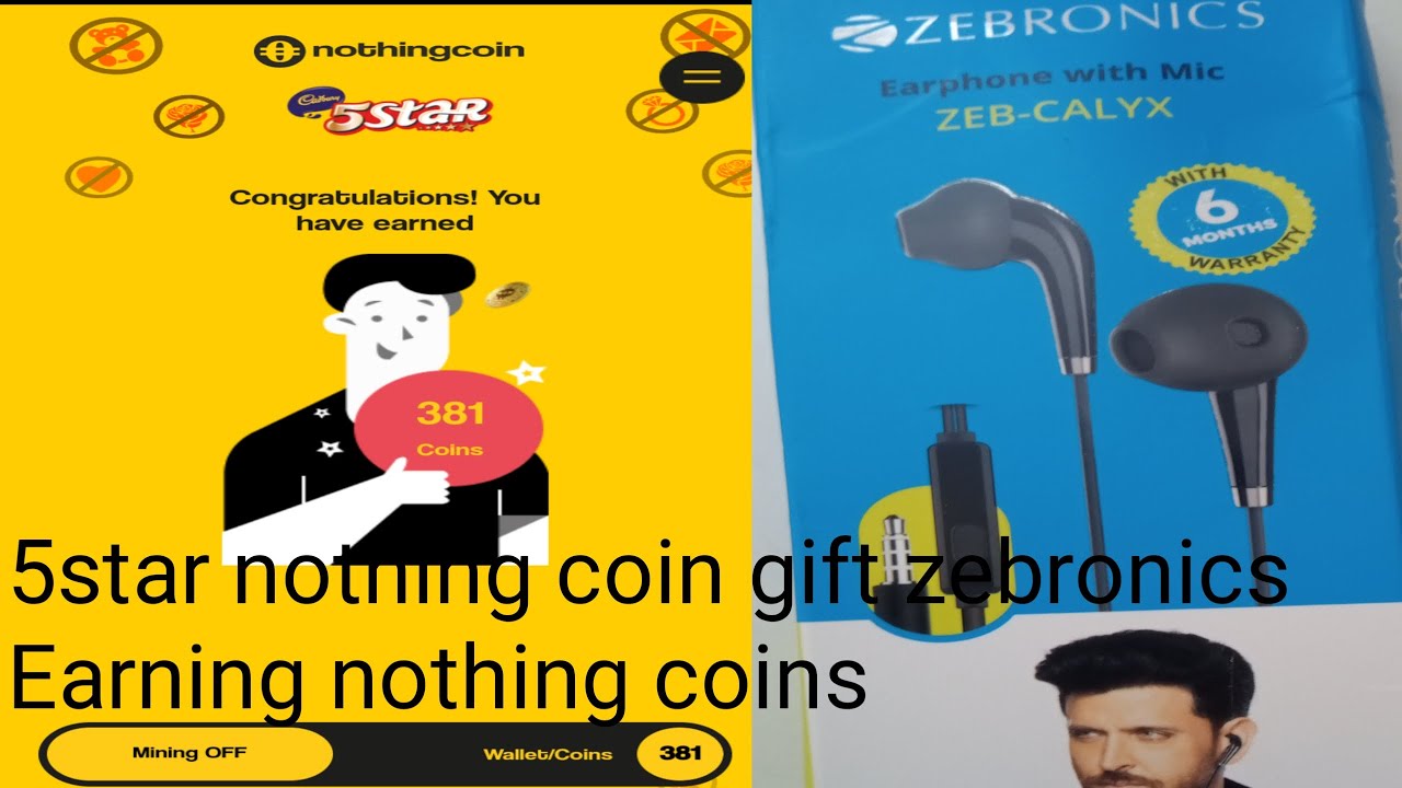 5 star nothing coin gift zebronics/Earning nothing coin Tamil/Moon ...