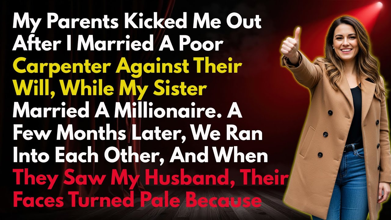 My parents disowned me for marrying a poor carpenter, but years later ...