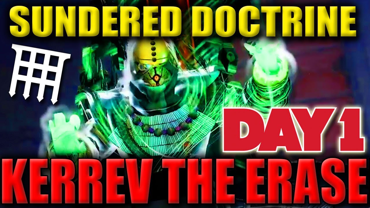 Kerrev The Erased Contest Mode Sundered Doctrine FINAL BOSS Destiny 2 ...