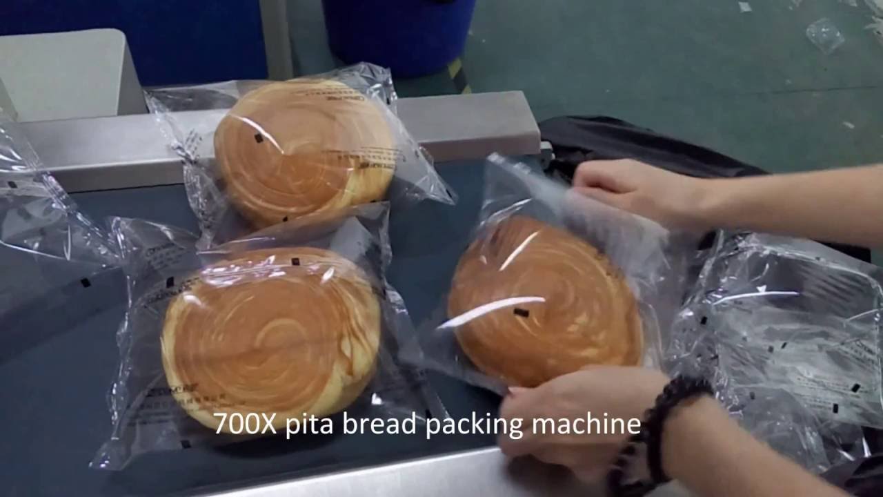 Horizontal pita bread packing machine in India with nitrogen filling ...