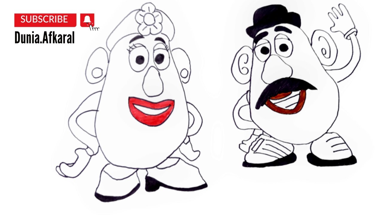 How to Draw Mr Potato Head&Mrs Potato Head from Toy Story #toystory # ...