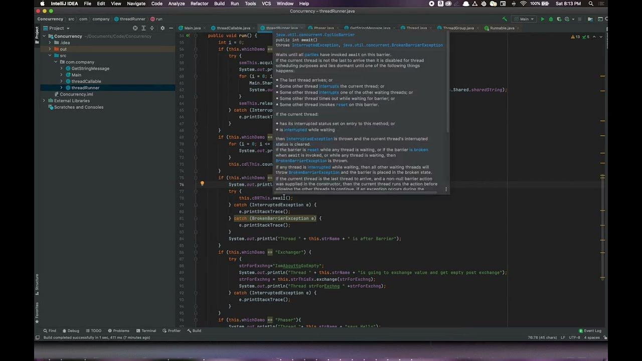 Multi threading synchronization using CyclicBarrier in Java - YouTube